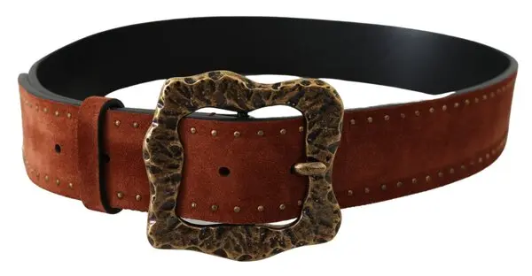 Dolce & Gabbana Suede Leather Studded Belt