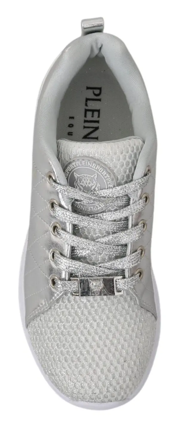 Philipp Plein Sport Polyester Lace-up Sneakers - Silver