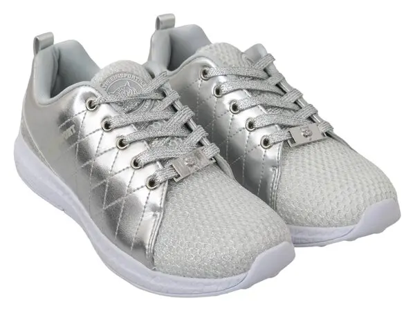 Philipp Plein Sport Polyester Lace-up Sneakers - Silver