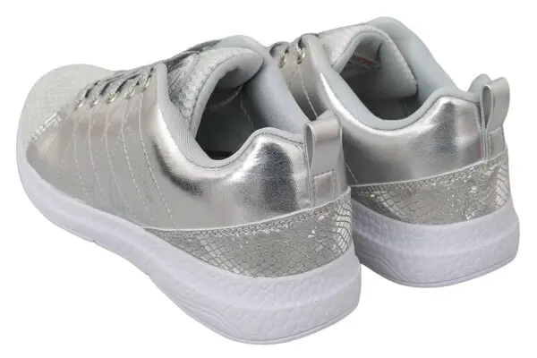 Philipp Plein Sport Polyester Lace-up Sneakers - Silver
