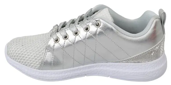 Philipp Plein Sport Polyester Lace-up Sneakers - Silver