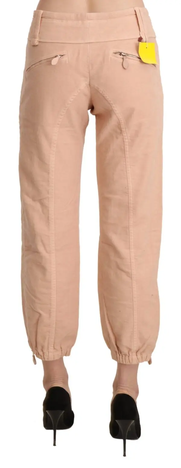 Ermanno Scervino Mid-waist Cropped Cotton Trousers