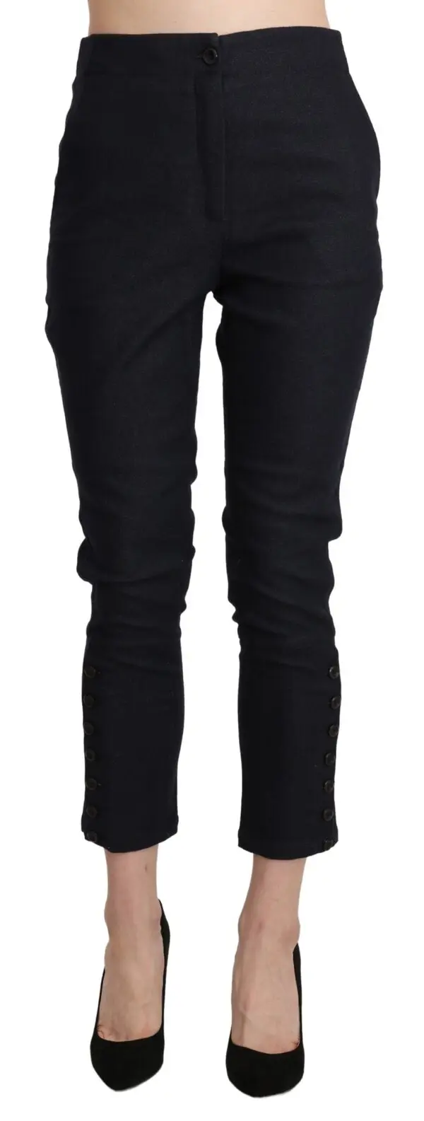 Ermanno Scervino High-waist Capri Cropped Cotton Pants