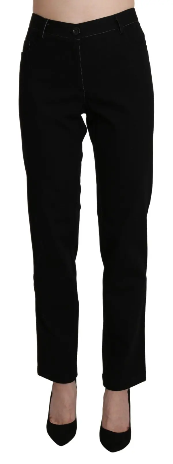 BENCIVENGA High Waist Straight Trousers