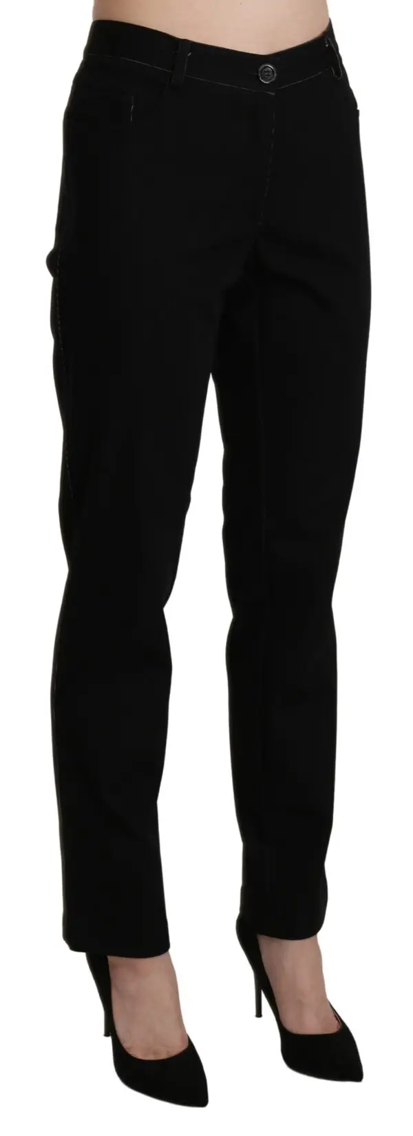 BENCIVENGA High Waist Straight Trousers