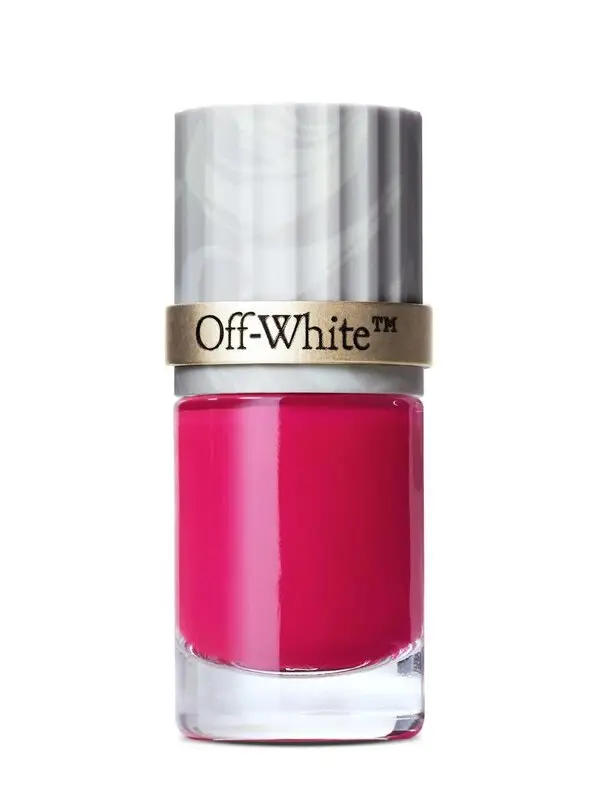 Off-White Matte Nail Polish - Red
