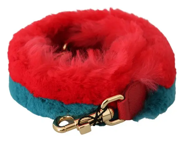 Dolce & Gabbana Rabbit Fur Shoulder Strap - Red