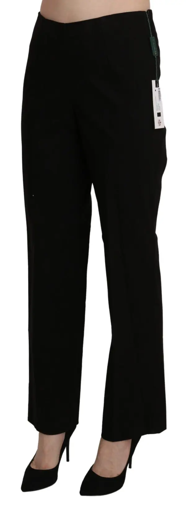 BENCIVENGA High Waist Straight Leg Trousers