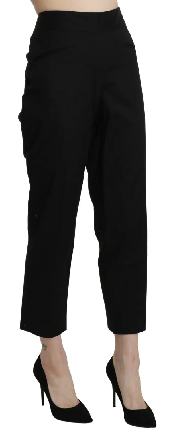 BENCIVENGA High-waist Straight Cropped Pants