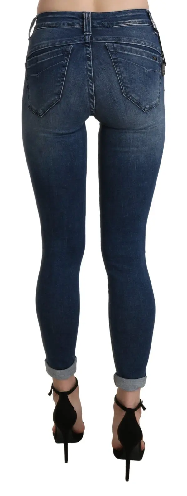 Ermanno Scervino High-waist Skinny Cropped Cotton Jeans