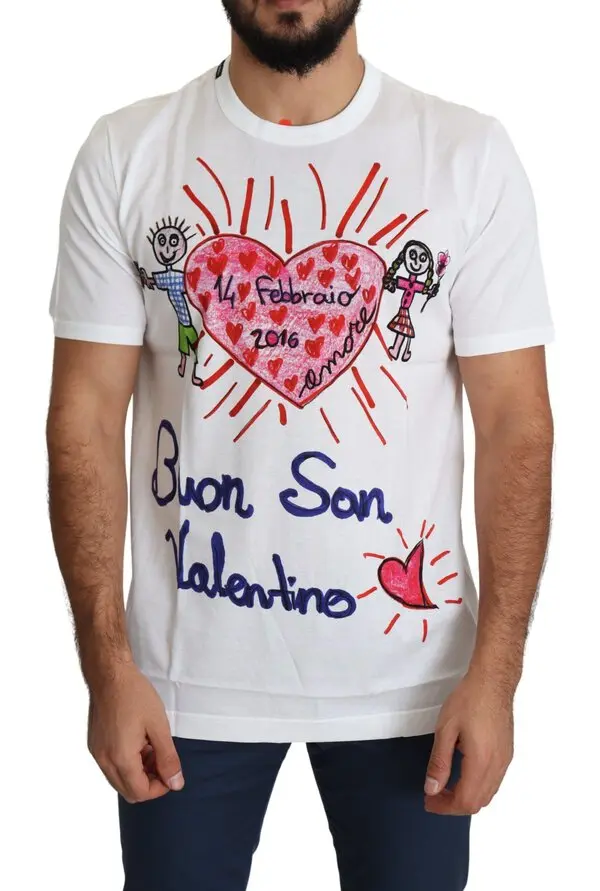 Dolce & Gabbana Saint Valentine Hearts Print T-shirt