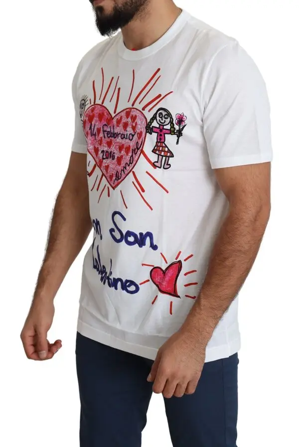 Dolce & Gabbana Saint Valentine Hearts Print T-shirt