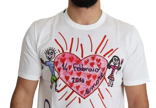 Dolce & Gabbana Saint Valentine Hearts Print T-shirt