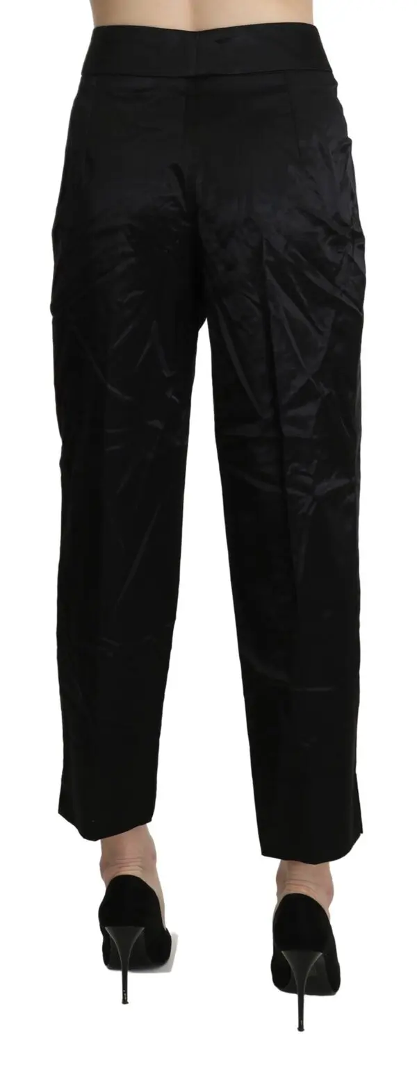 BENCIVENGA High Waist Straight Cropped Trousers