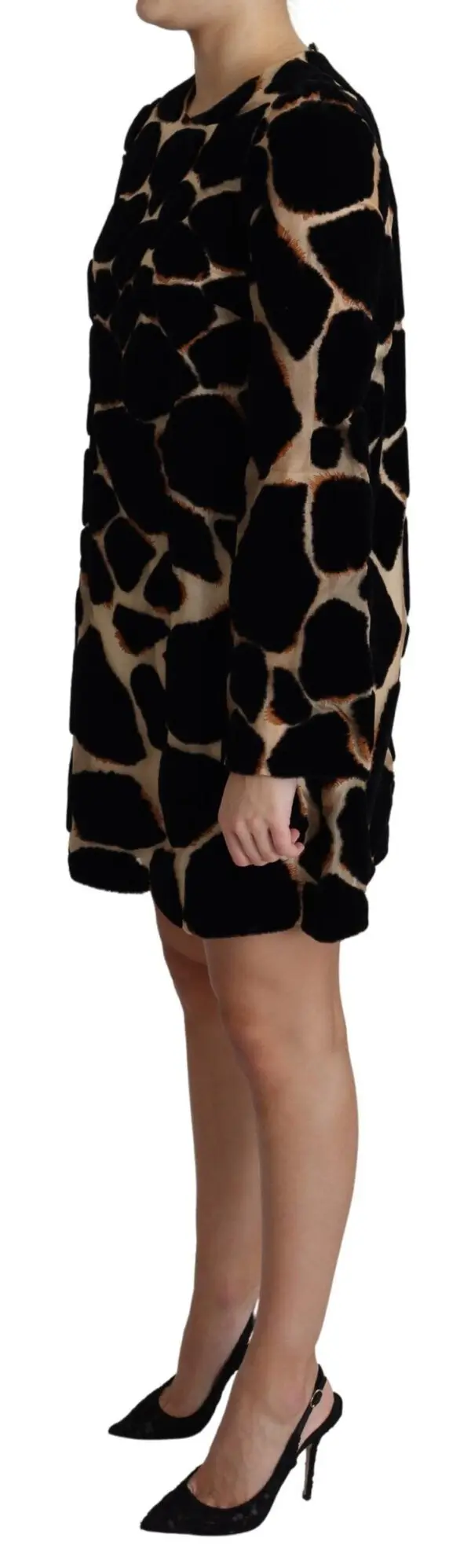 Dolce & Gabbana Giraffe Print Mini Shift Dress