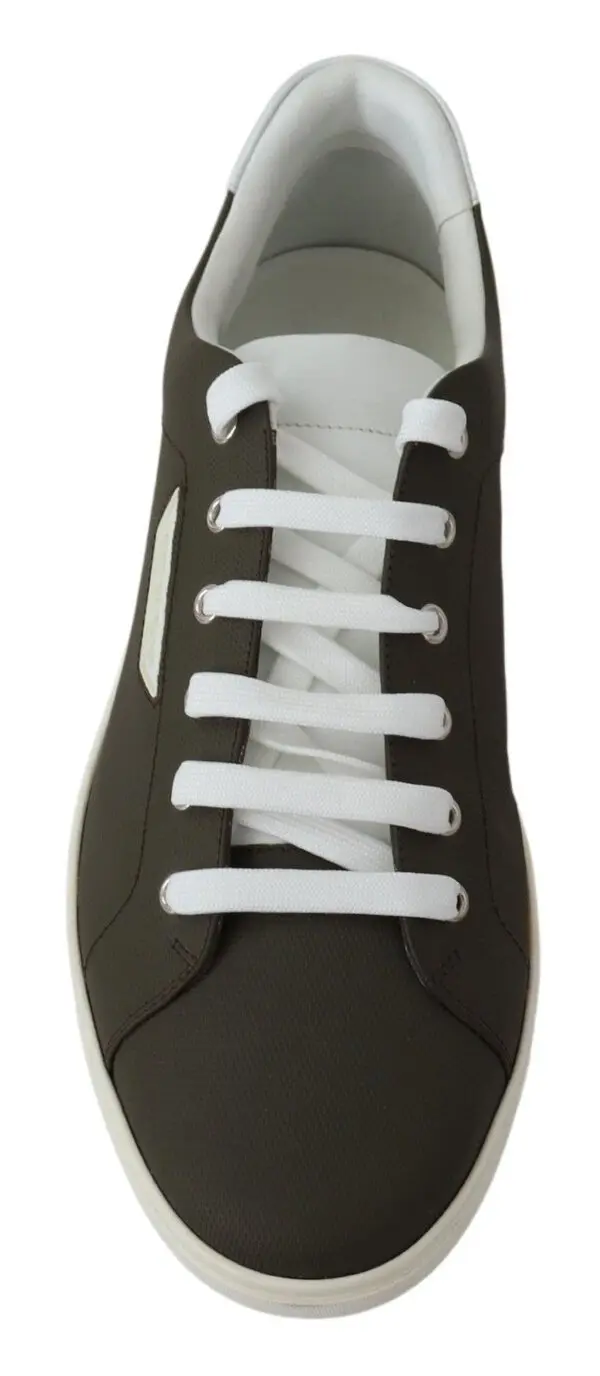 Dolce & Gabbana Leather Low-top Sneakers - White