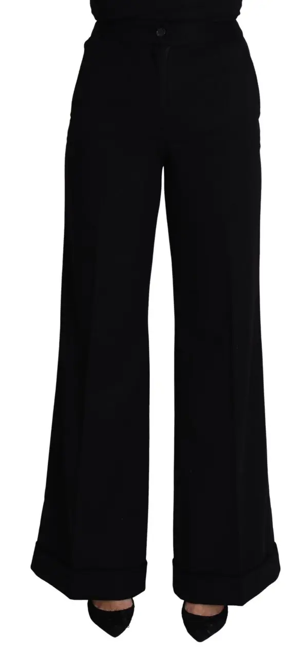 Dolce & Gabbana Cashmere Wide Leg Trousers