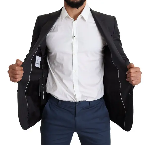Dolce & Gabbana Wool Single Breasted Coat Martini Blazer