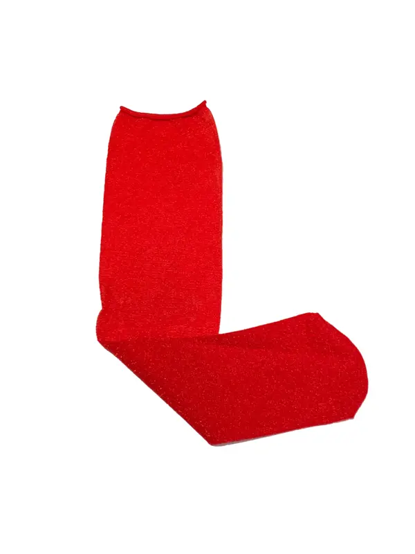 ANTIPAST Lurex Long Socks - Red