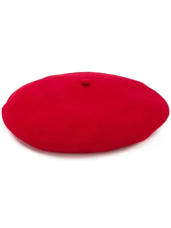 CELINE ROBERT Knitted Beret - Red