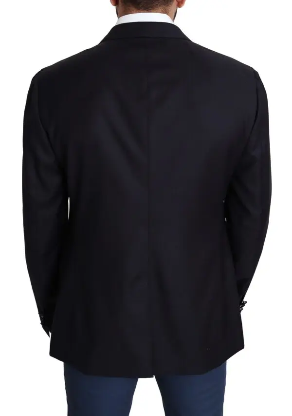 Dolce & Gabbana Wool Single Breasted Napoli Blazer - Black