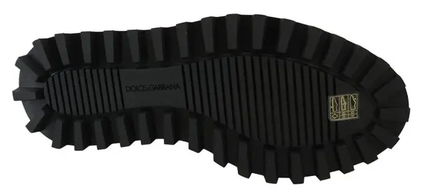 Dolce & Gabbana Rubberized Calfskin Chunky Derby Shoes