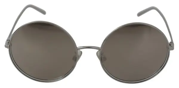 Dolce & Gabbana Plated Round Sunglasses - Silver