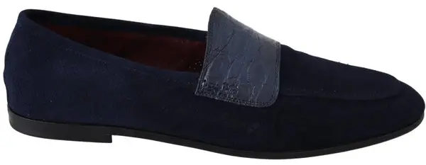 Dolce & Gabbana Suede Caiman Loafers