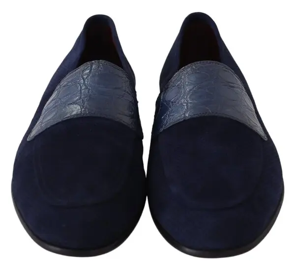 Dolce & Gabbana Suede Caiman Loafers