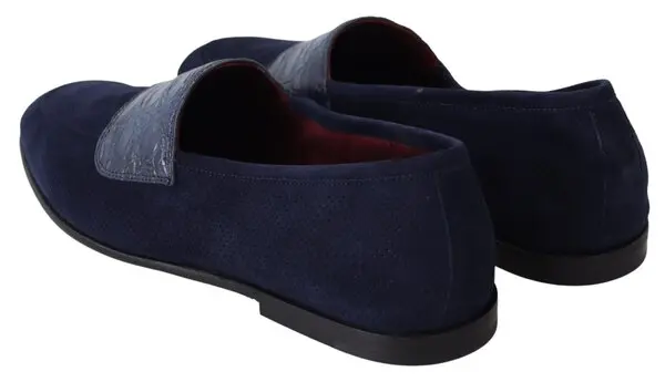 Dolce & Gabbana Suede Caiman Loafers