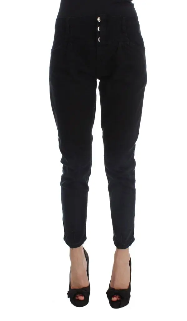 Costume National Slim Fit Cropped Jeans
