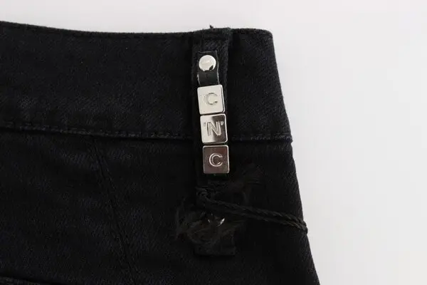 Costume National Slim Fit Cropped Jeans