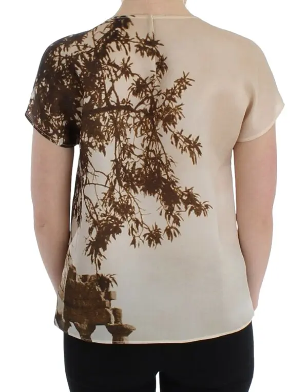 Dolce & Gabbana Taormina Silk Blouse - Brown