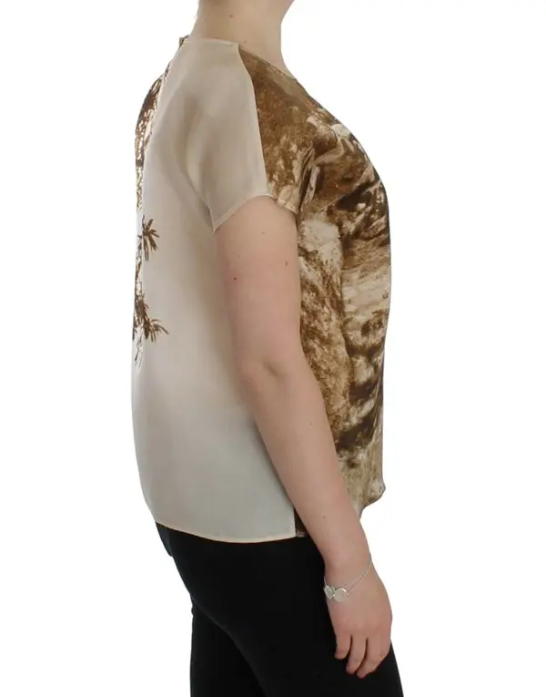 Dolce & Gabbana Taormina Silk Blouse - Brown