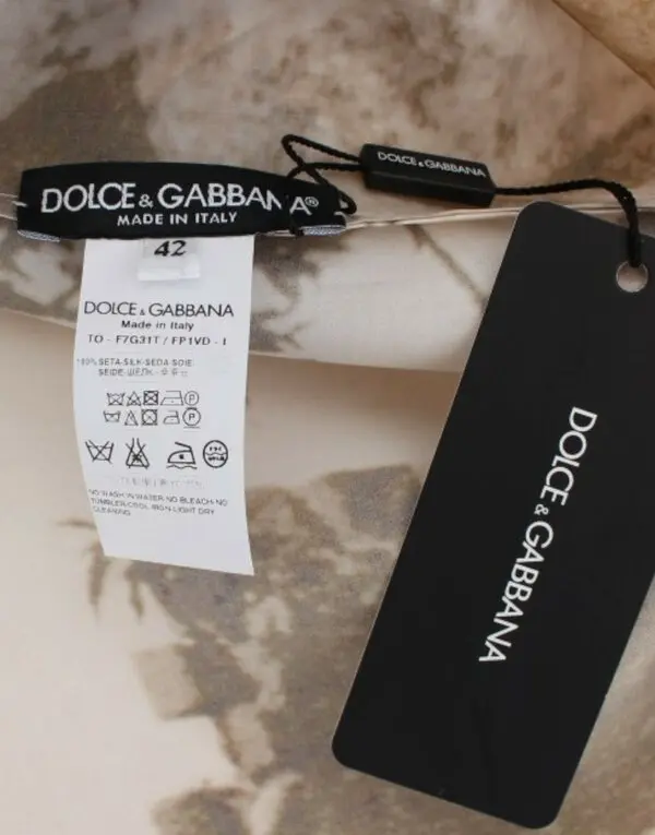 Dolce & Gabbana Taormina Silk Blouse - Brown