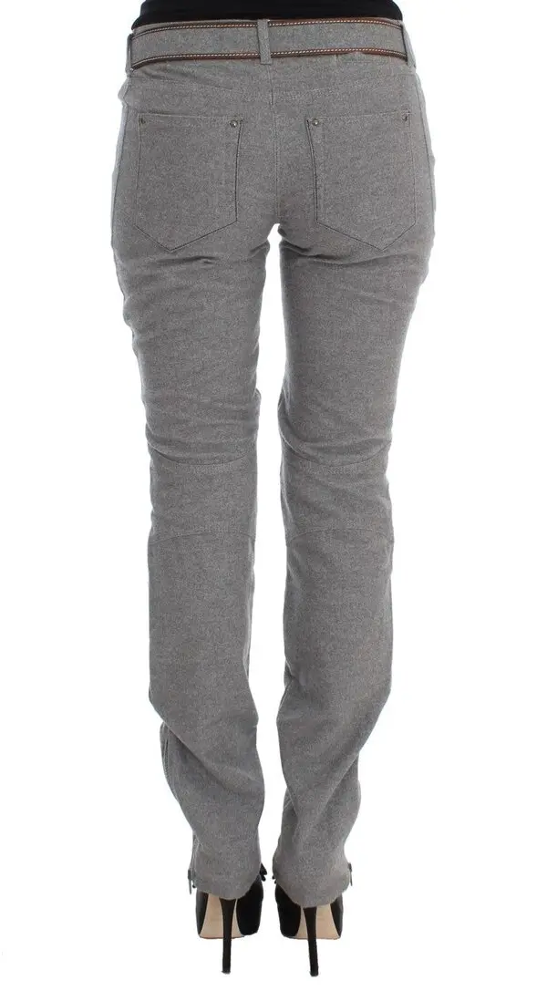 Ermanno Scervino Cotton Slim Fit Bootcut Casual Pants