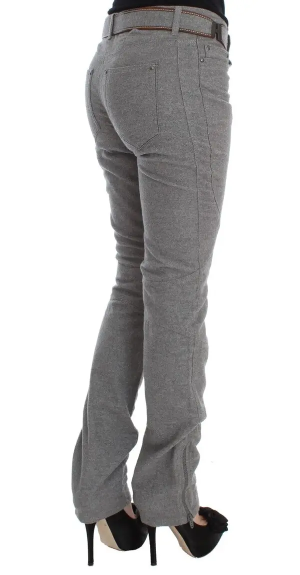 Ermanno Scervino Cotton Slim Fit Bootcut Casual Pants