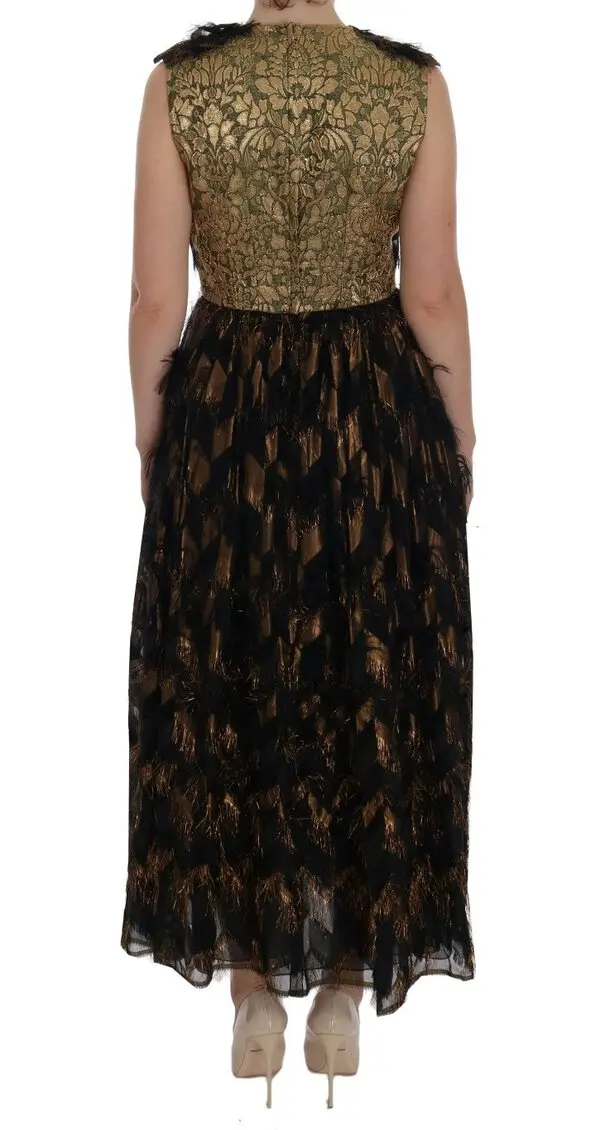 Dolce & Gabbana Silk A-line Fringe Dress