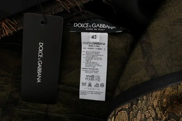 Dolce & Gabbana Silk A-line Fringe Dress