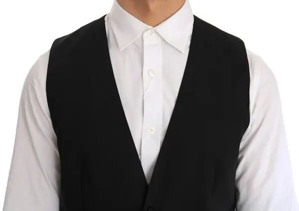 Dolce & Gabbana Slim Fit Vest - Black