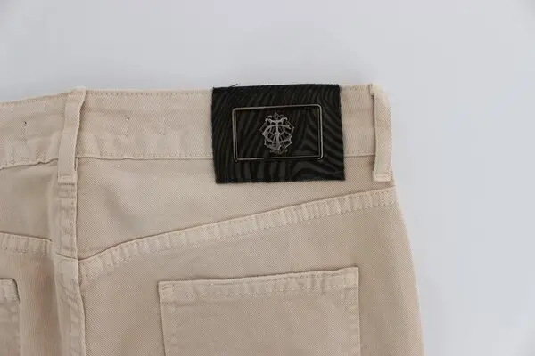 Roberto Cavalli Wash Slim Fit Cotton Stretch Jeans