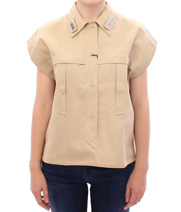 ANDREA INCONTRI Sleeveless Cotton Top