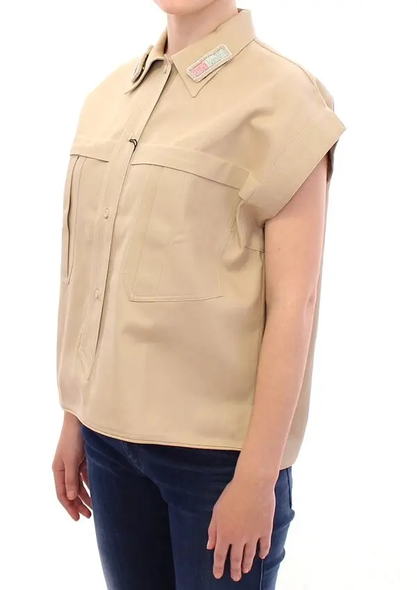 ANDREA INCONTRI Sleeveless Cotton Top