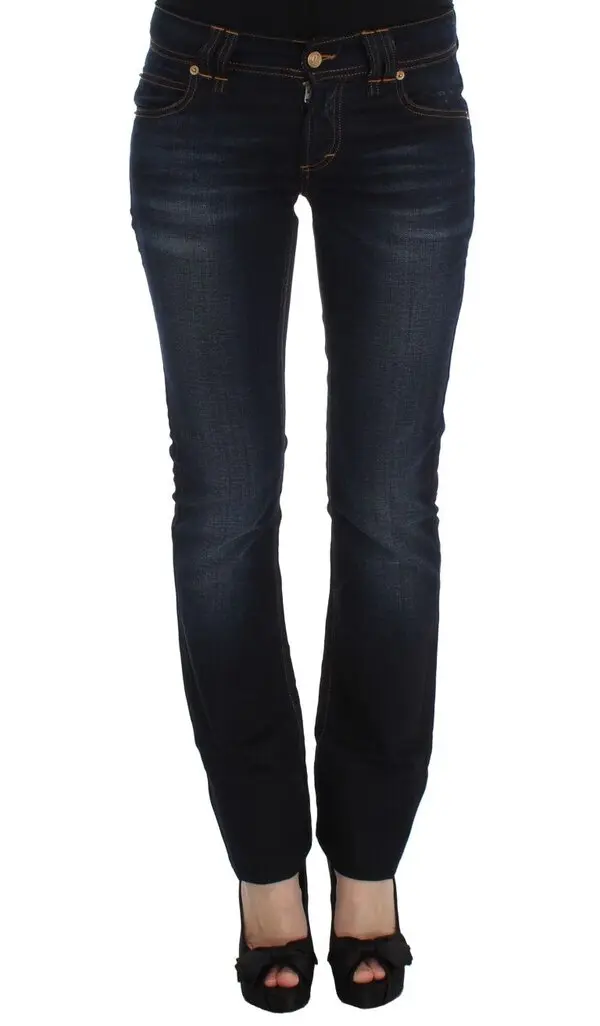 John Galliano Wash Cotton Slim Fit Jeans - Blue