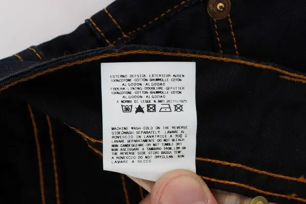 John Galliano Wash Cotton Slim Fit Jeans - Blue