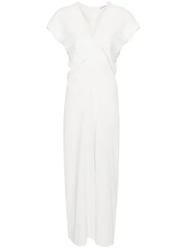 PAROSH Draped Cady Maxi Dress