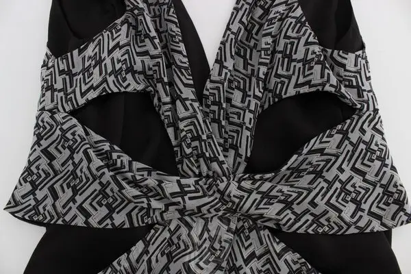 Karl Lagerfeld Black Silk Blouse Top