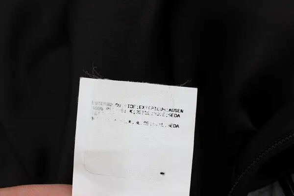 Karl Lagerfeld Black Silk Blouse Top