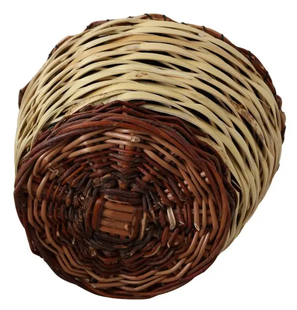 Dolce & Gabbana Wood Wicker Rattan Basket Tote Bag