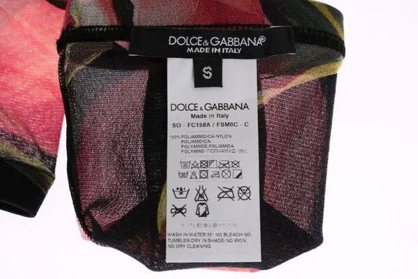Dolce & Gabbana Floral Tulip Nylon Stockings